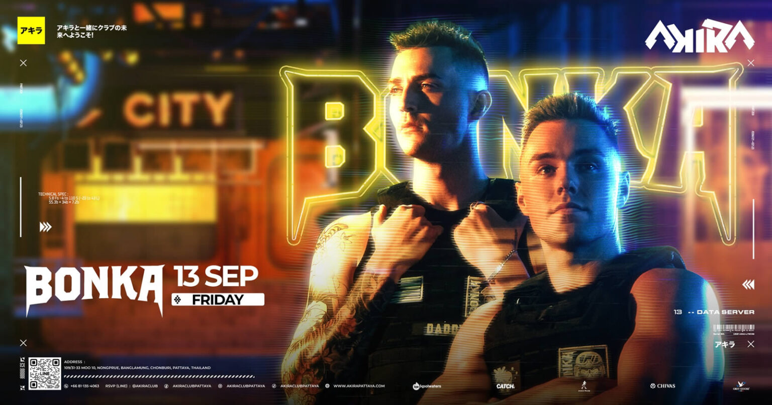 Bonka, Friday September 13th | Akira Club Pattaya