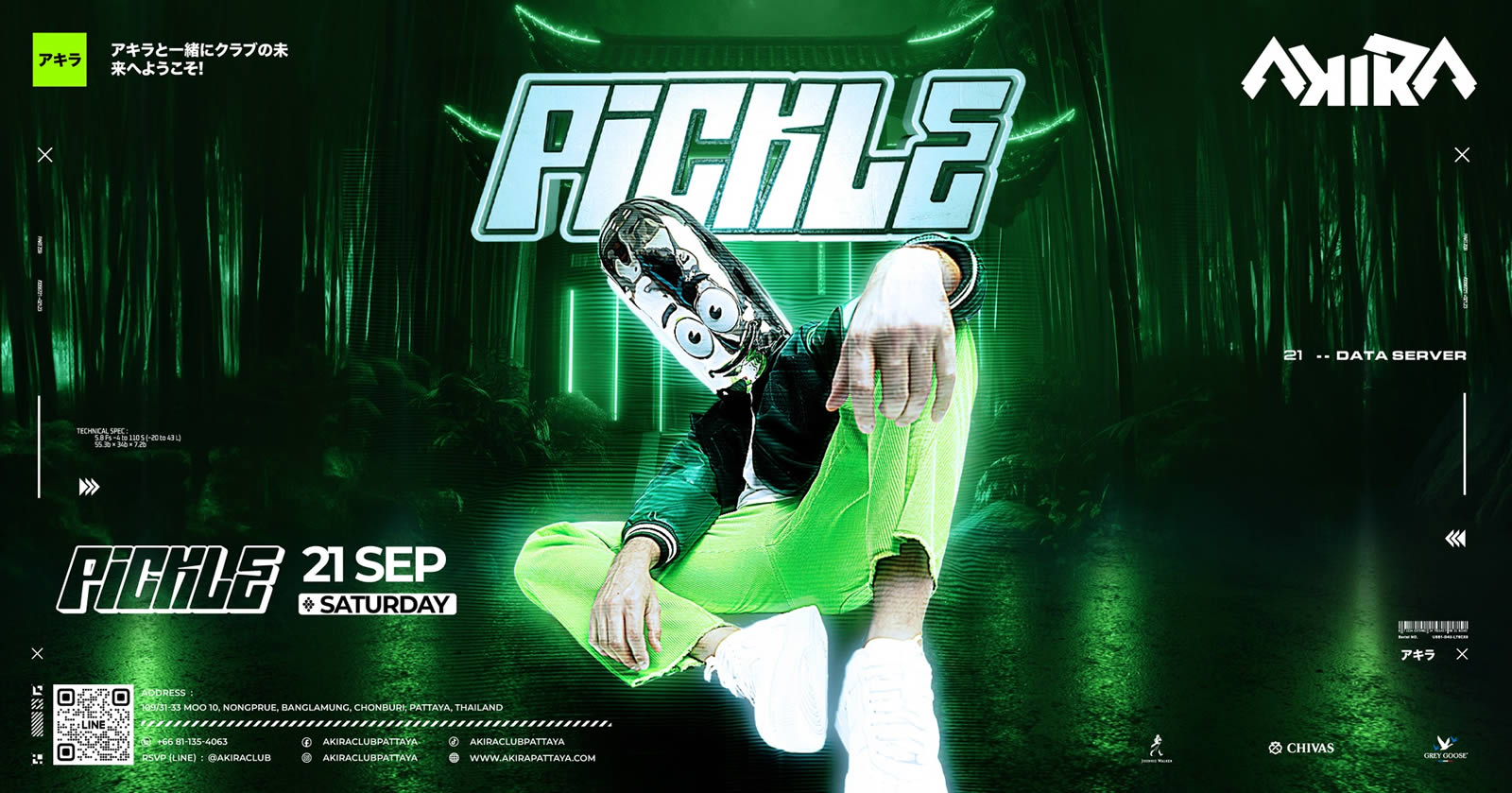 DJ Pickle | Saturday September 21st | Akira Club Pattaya